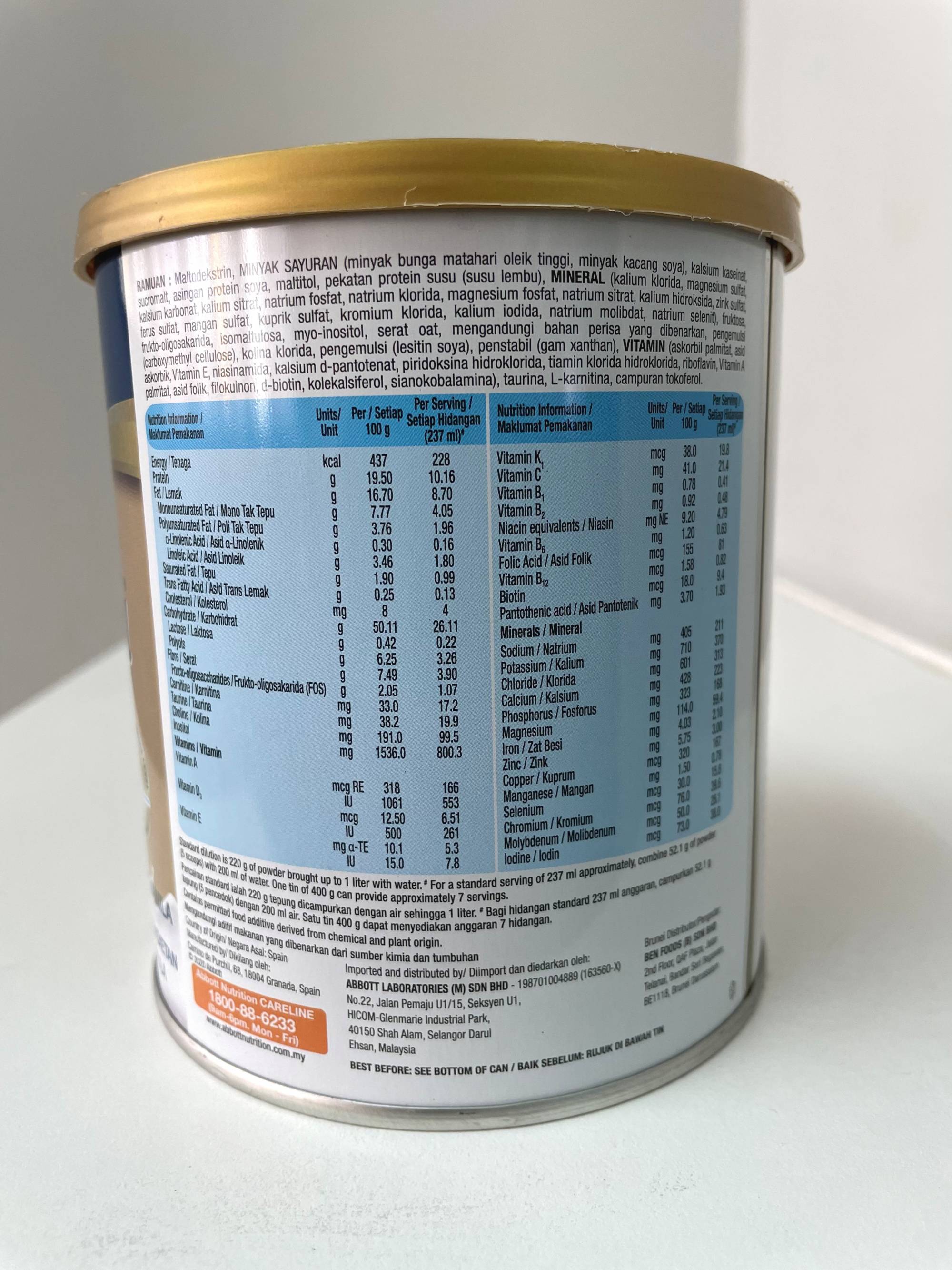 Glucerna Nutrition Label - Home Alqu